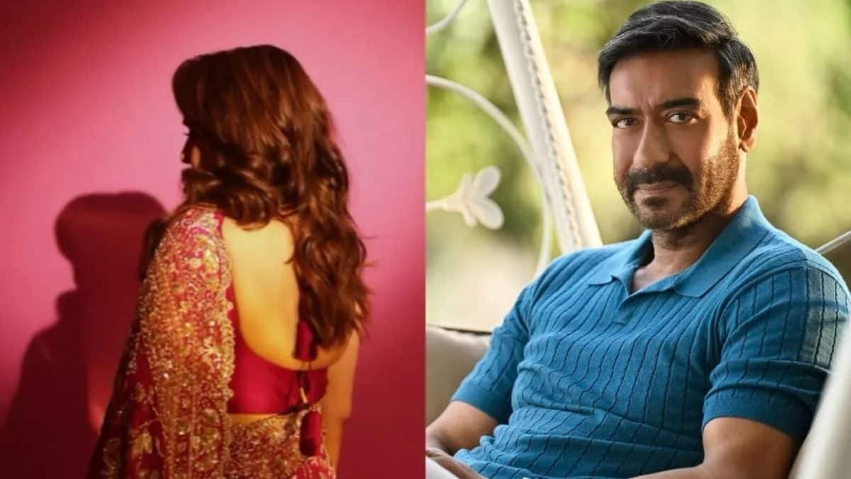 Ajay devgn burned his face with cigarette while looking at madhuri ...
