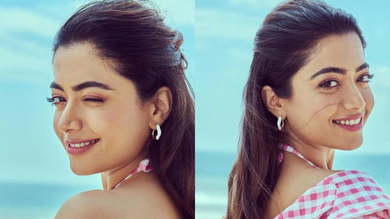 Actress rashmika mandanna look so gorgeous in summer cut out dress at ...