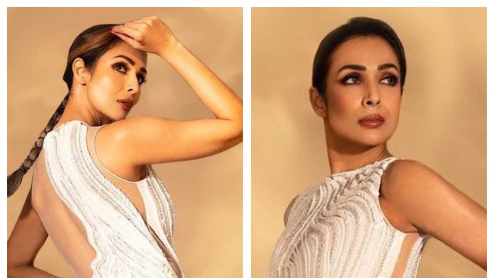 Bollywood actress Malaika Arora Flaunts Curves In Figure hugging White ...