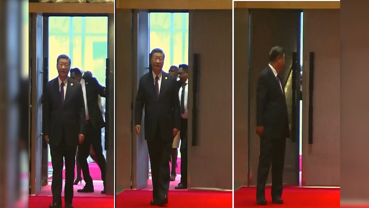 Chinese President Jinping bodyguards was stopped at the BRICS summit ...
