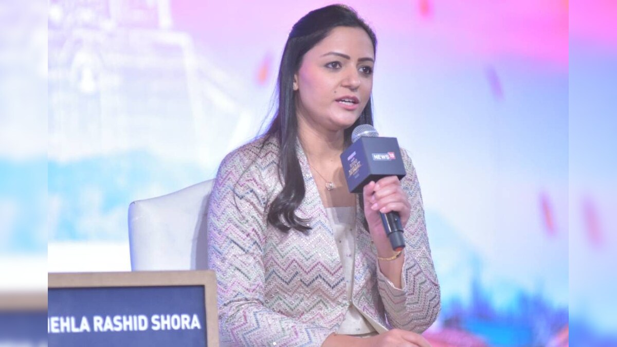 Rising bharat summit 2024 shehla rashid on 360 degree turn on ideology ...
