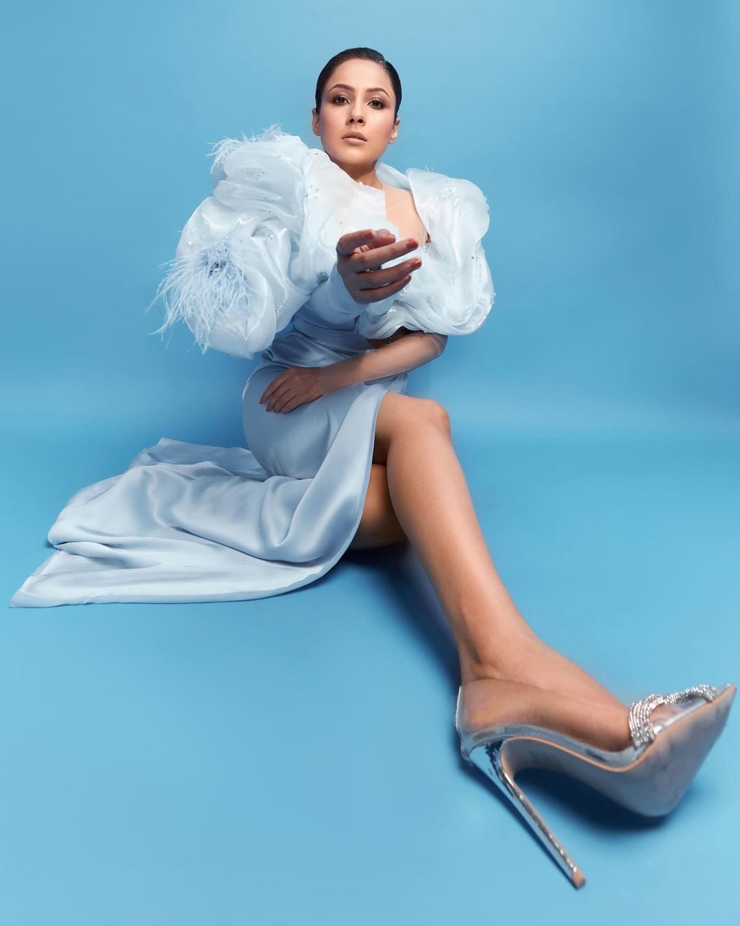 Bollywood actress shehnaaz gill flaunts toned legs in latest photoshoot ...