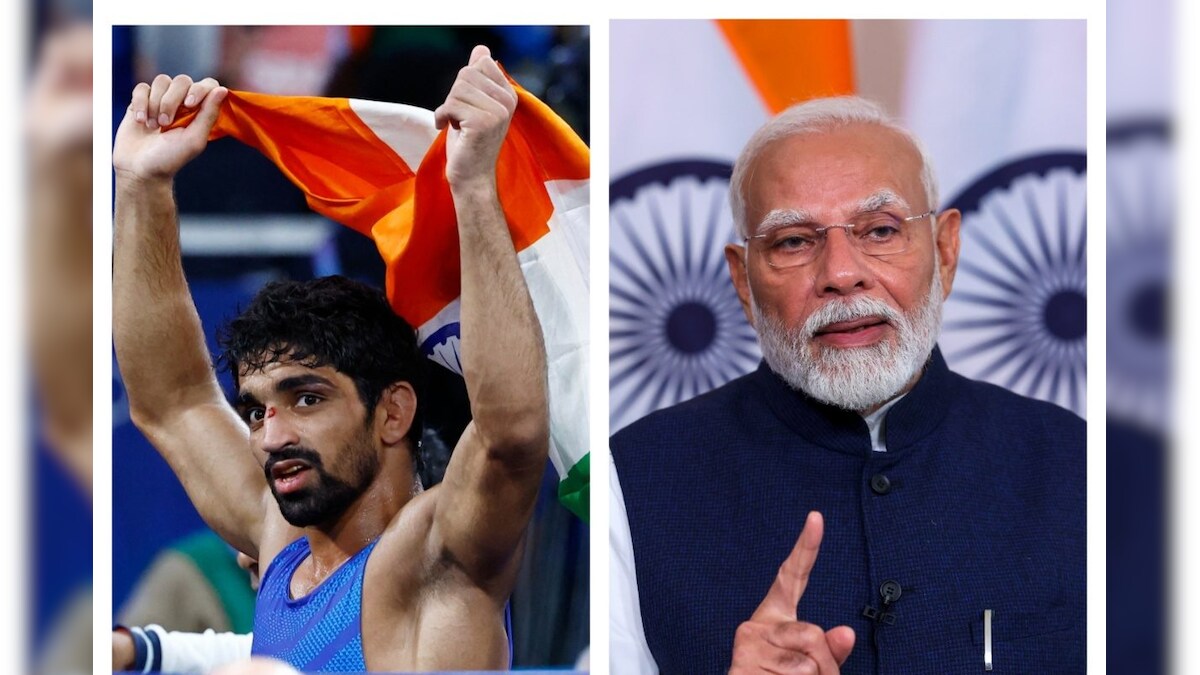 Pm modi congratulate aman sehrawat for winning bronze medal at paris ...