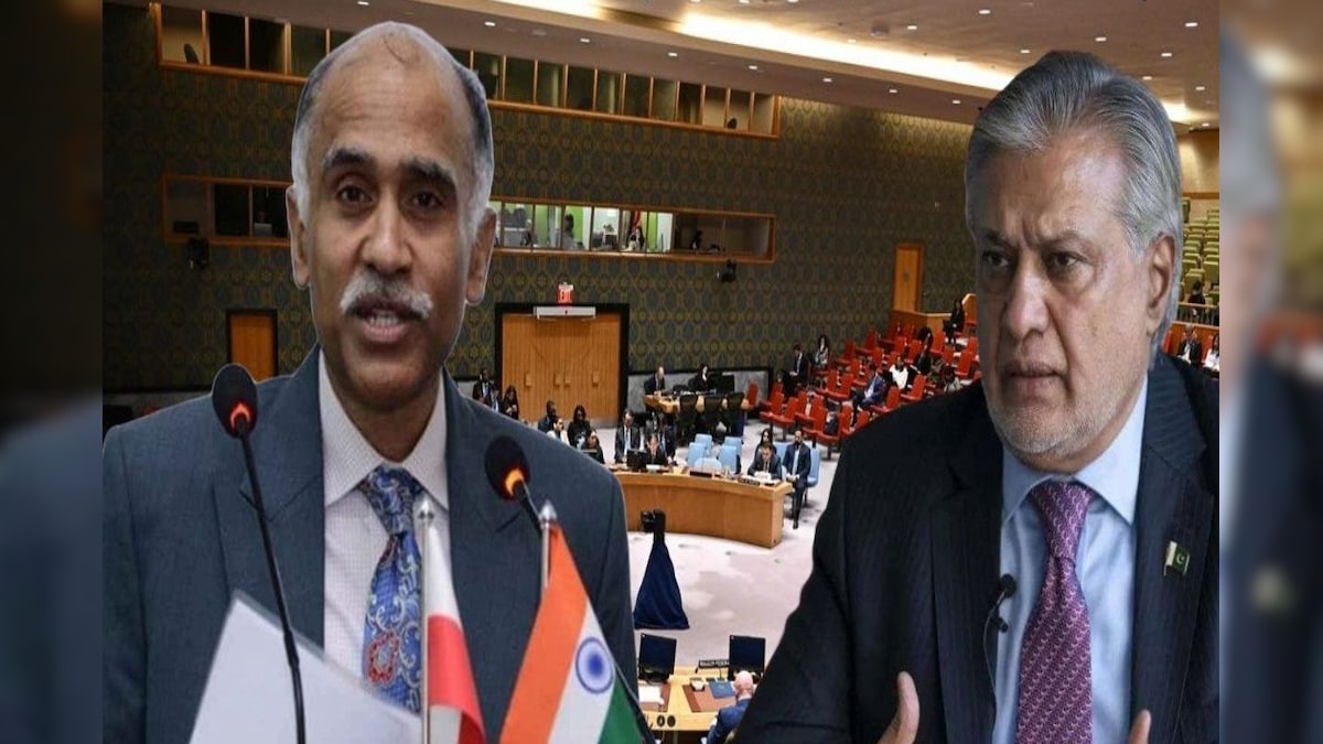 India schools pakistan in unsc p harish slams mohammed ishaq dar ...