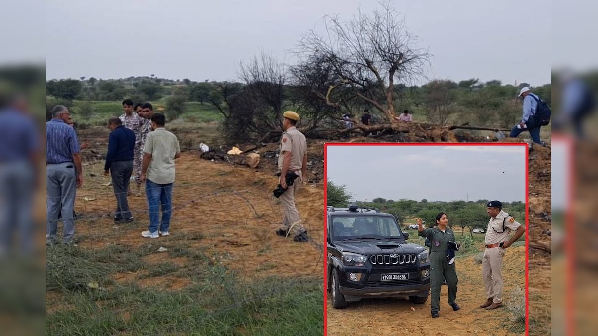 Churu jaguar fighter plane crash case bhanuda ratangarh churu indian air force engaged in black ...