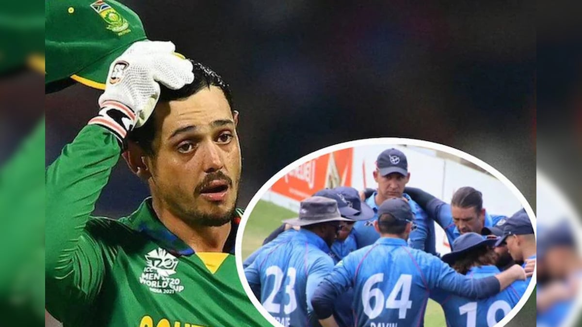 Big news sa vs nam t20i namibia beat south africa by 4 wicket shocked every cricket fans quinton ...