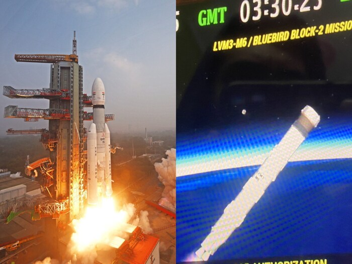 Isro bluebird block 2 satellite launched successfully rocket lvm3 m6 ...
