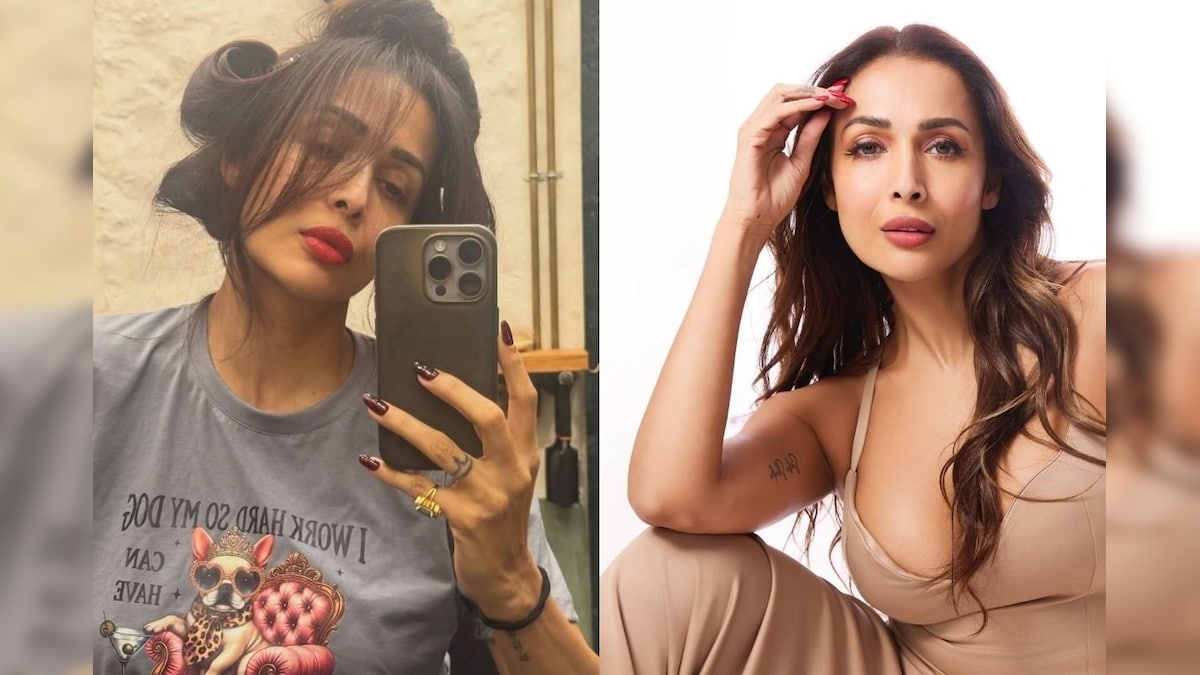 Bollywood 52 Year Old Actress Malaika Arora Bold Bathrobe Selfie Sets