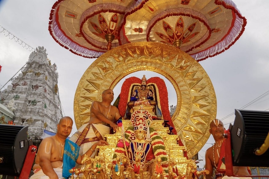 Tirupati brahmotsavam: Malayappa Swamy in Surya prabha seva– News18 Tamil