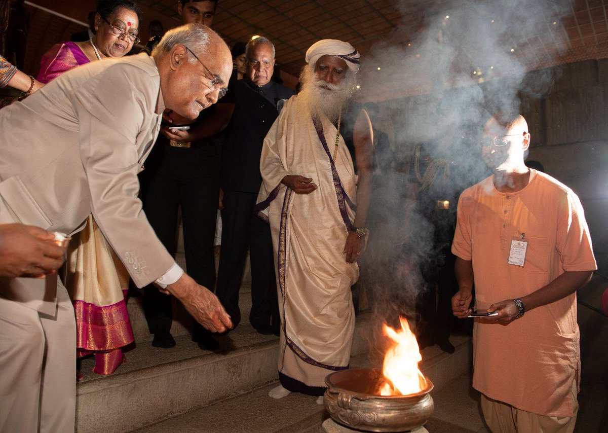 President Attend Maha Shivaratri Celebrations in isha foundation ...