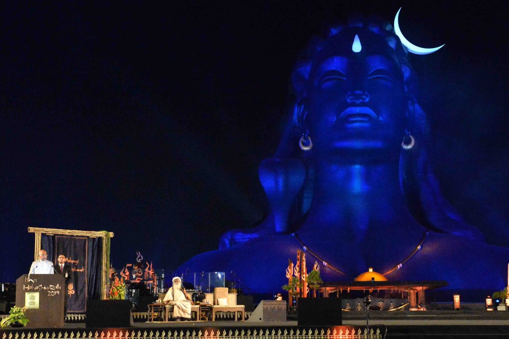 President Attend Maha Shivaratri Celebrations in isha foundation ...