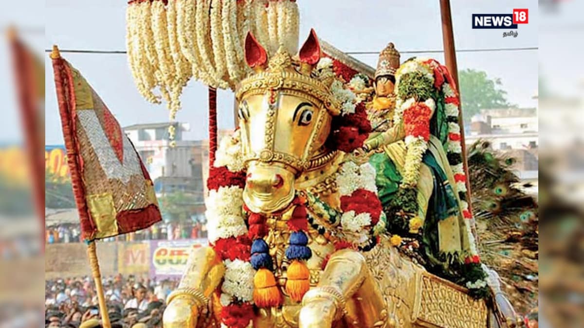 மதுரையில் கள்ளழகர் ஆற்றில் இறக்கிய காட்சி