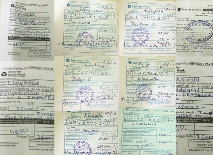 மாற்றுத்திறனாளிகள் 50 பேரின் வங்கிக் கணக்கில் தலா ரூ.25,000 செலுத்தி ...