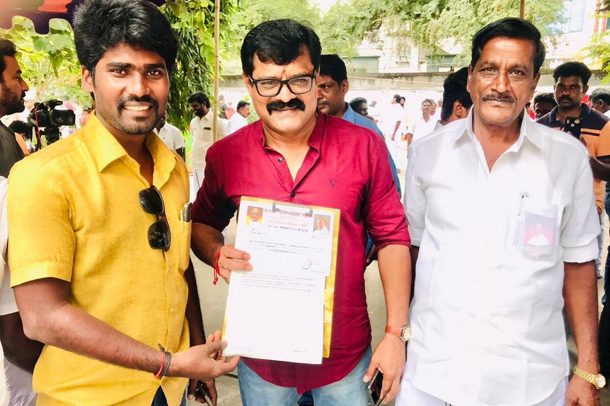 திமுகவில் போட்டியிட விருப்பமனு தாக்கல் செய்த போஸ் வெங்கட் | actor bose ...