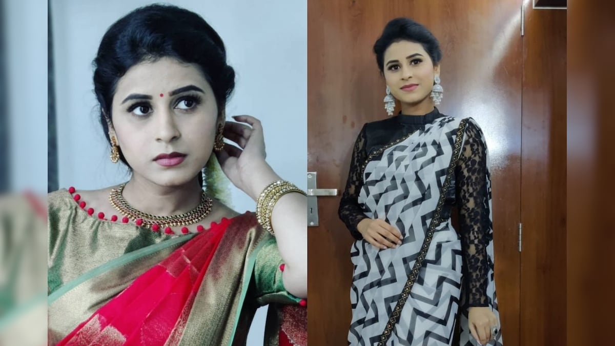 விதவிதமான புடவையில் கலக்கும் சீரியல் நடிகை ரித்திகா..