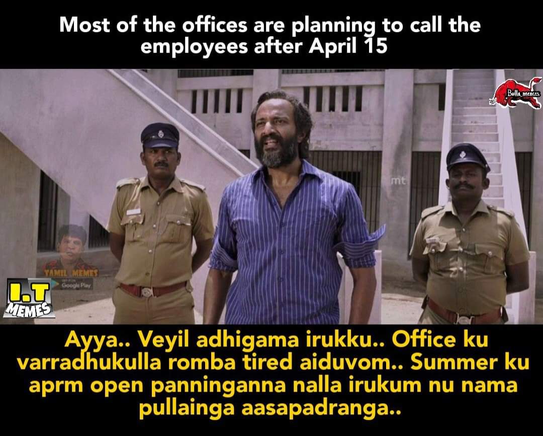 ME : ஆமா சார் லேப்டாப் முன்னாடி தான் இருக்கேன்..Boss : யாரு நீ.. இதை ...