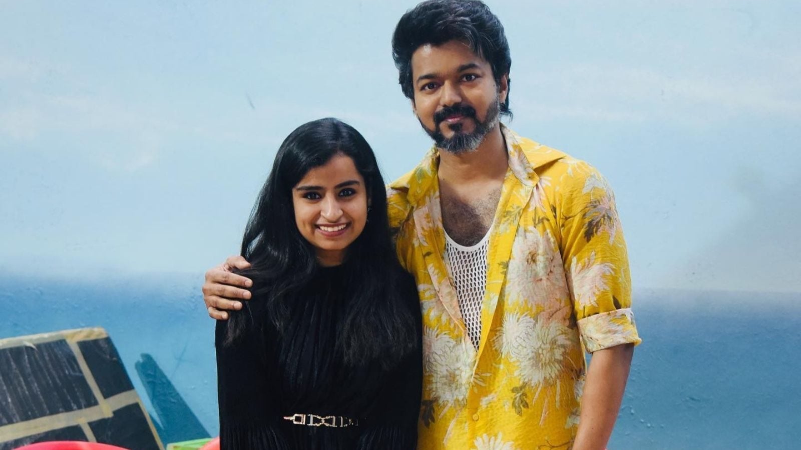 Sivaangi: உங்கள் வார்த்தைகளுக்கு நன்றி தளபதி - பீஸ்ட் விஜய்யுடன் சிவாங்கி!
