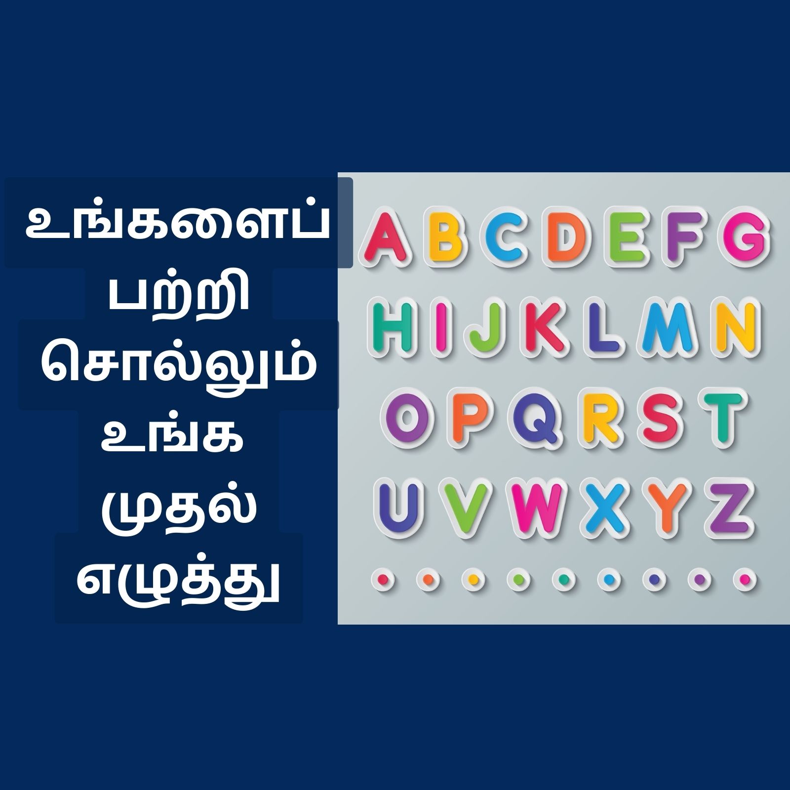 உங்க பெயரின் முதல் எழுத்தை வைத்து எப்படிப்பட்டவர்ன்னு அறியலாம் – News18 ...
