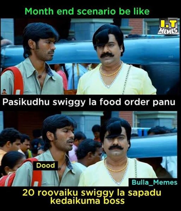 சமூக வலைதளங்களில் வைரலாகும் மாத கடைசி மீம்ஸ்