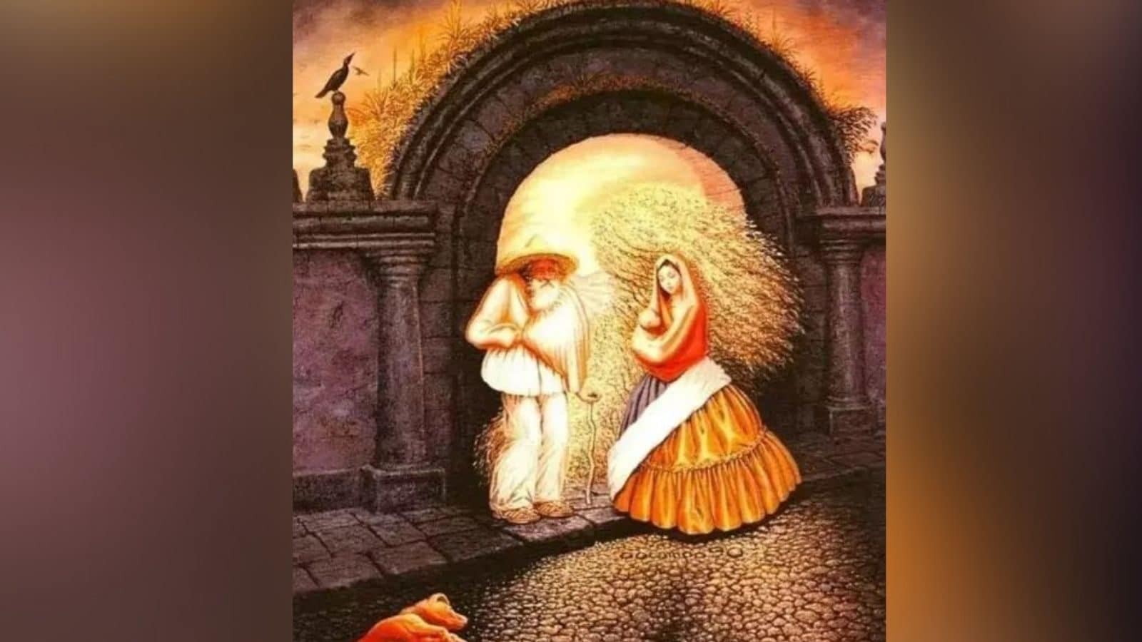 இந்த ஓவியத்தில் எத்தனை முகங்கள் மறைந்திருக்கு..? சரியா கண்டுபிடிச்சா ...