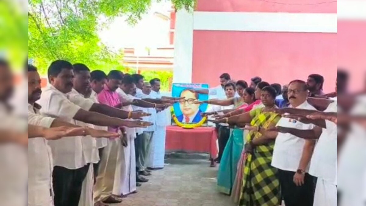 Ambedkar Birthday Equality Day Pledge Took at sankarankoil MLA office ...