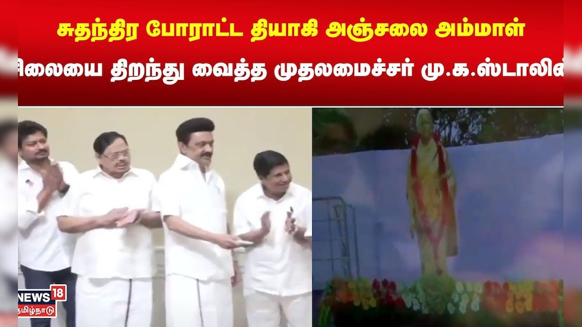 Anjalai Ammal |சுதந்திர போராட்ட தியாகி அஞ்சலை அம்மாள் சிலையை திறந்து ...