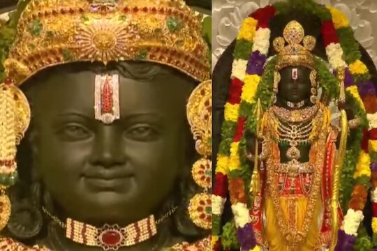 அயோத்தி குடமுழுக்கு.. சிரித்த முகத்துடன் ஜொலிக்கும் அழகிய பால ராமர் ...