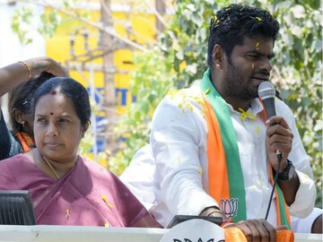 மொழி பெயர்க்க கேட்டுக்கொண்ட அண்ணாமலை.. தவிர்த்த வானதி - பாஜக ...