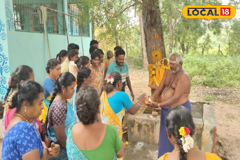 வேப்பமரத்தில் திடீரென கசிந்த பால்.. பட்டுப்புடவை சாத்தி, கற்பூரம் ஏற்றி ...