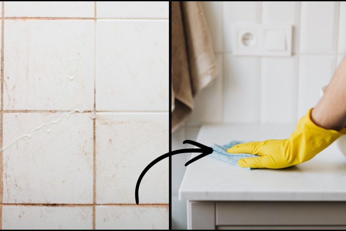 Remove stubborn yellow stains from bathroom tiles with these home ...
