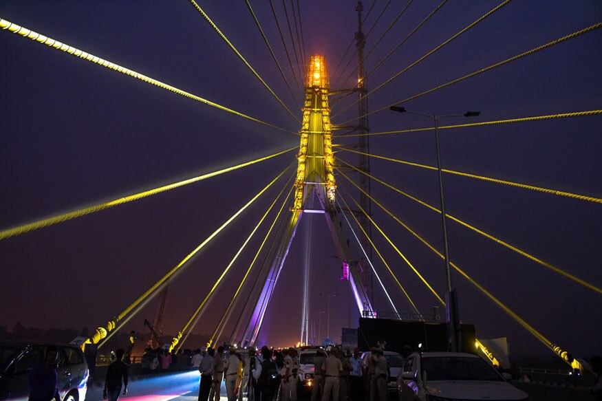 Signature Bridge: India's First Asymmetrical Cable-Stayed Bridge ...