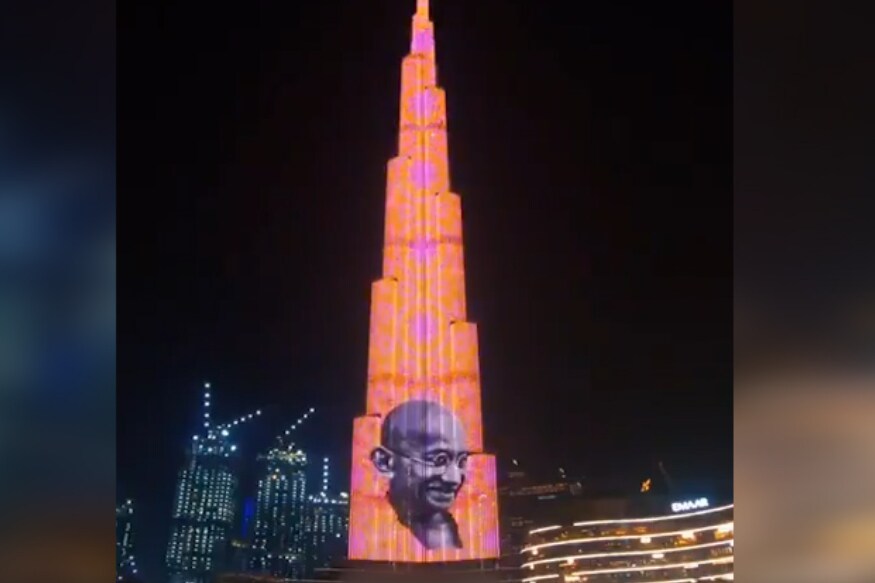 గాంధీ జయంతి వేడుకలు.. మహాత్ముడికి బుర్జ్ ఖలీఫా ఘన నివాళి, Dubai's Burj ...