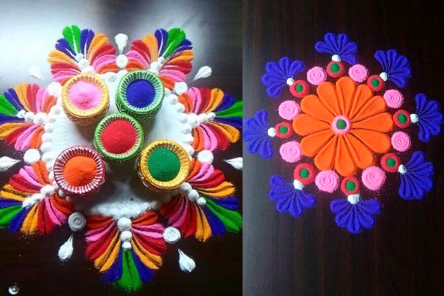 Holi Rangoli Designs 2020 : హోలీకి ఈ ముగ్గులు వేస్తే అదరహో... | Holi ...