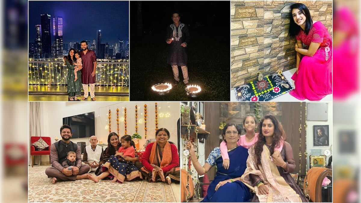 Cricketers Diwali: క్రికెటర్ల దీపావళి సందడి.. ప్రెట్టి లుక్‌లో స్మృతి ...