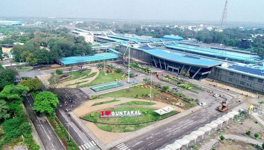 Ministry of Railways gives magnificent look to Guntakal Railway station ...