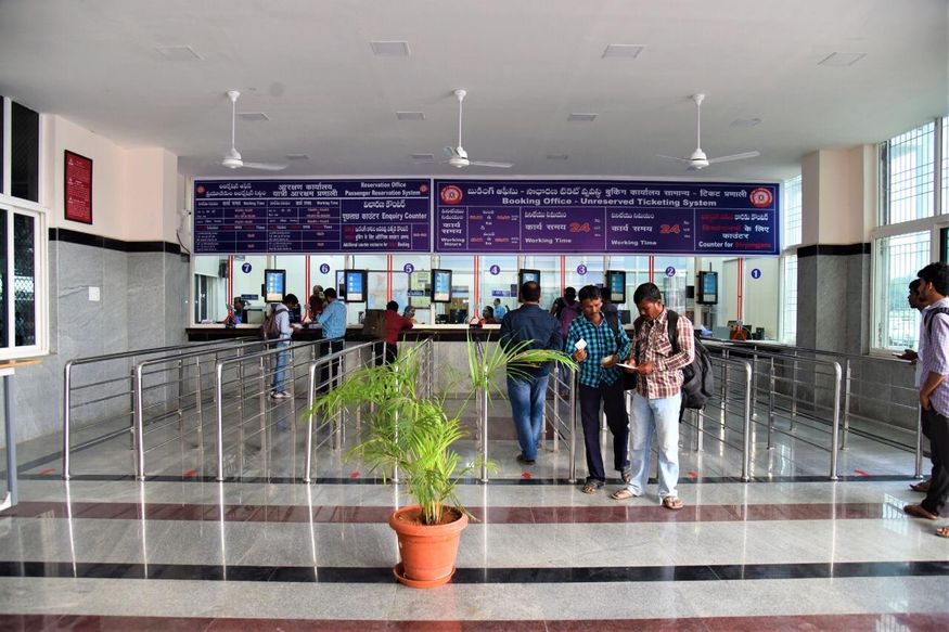 Ministry of Railways gives magnificent look to Guntakal Railway station ...