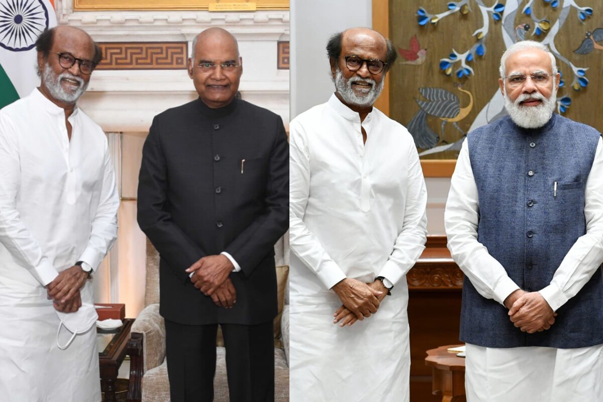 రాష్ట్రపతి, ప్రధానితో దాదాసాహెబ్ ఫాల్కే అవార్డు గ్రహీత రజినీకాంత్ ...