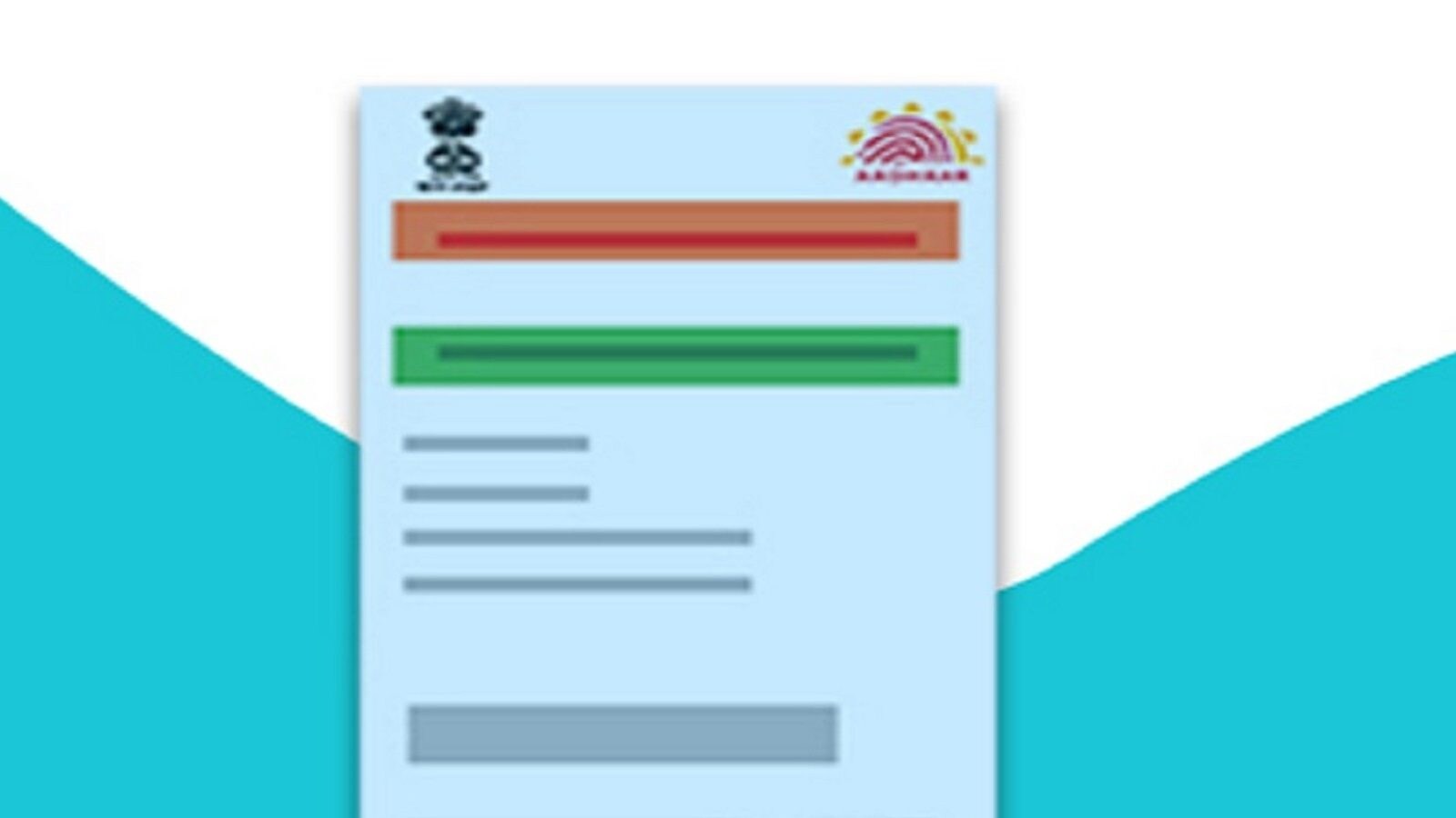 UIDAI gives blue color aadhaar card for children below 5 years children ...