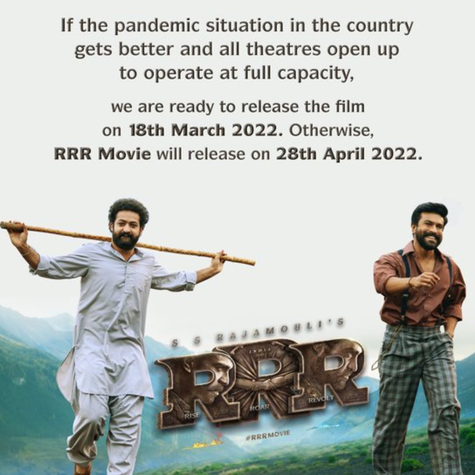 RRR release date: 'త్రిబుల్ ఆర్' రిలీజ్ ఆ రోజే ఖాయం చేసుకోండి.. కారణం ఇదే.. – News18 తెలుగు