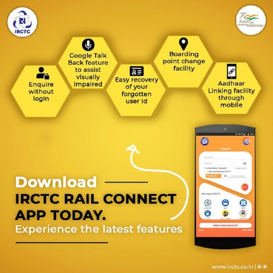 IRCTC App: ఐఆర్‌సీటీసీ రైల్ కనెక్ట్ యాప్‌లో కొత్త ఫీచర్స్... ఇలా ...
