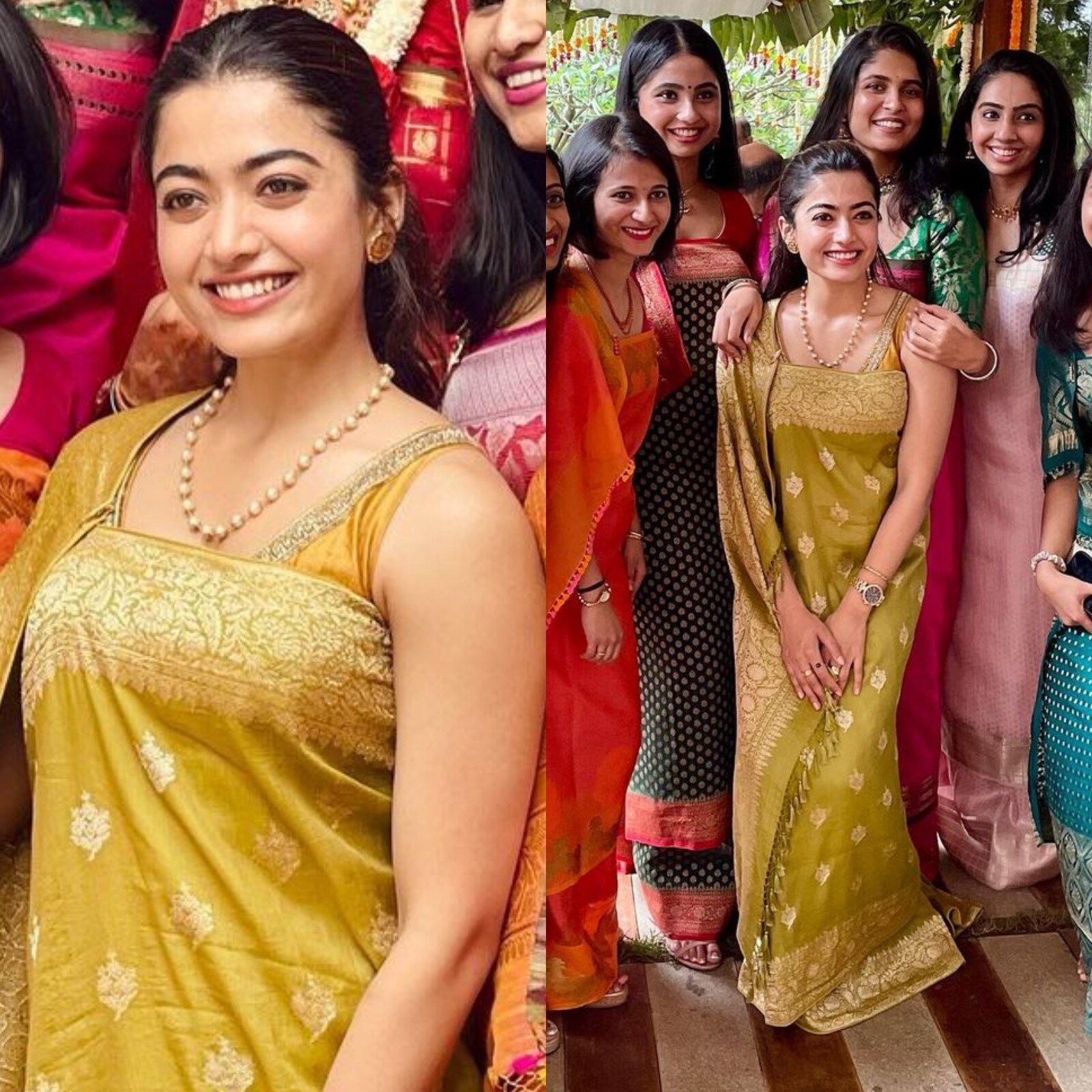 Rashmi Mandana:ఫ్రెండ్‌ పెళ్లిలో రష్మిక మందన హంగామా..సాంప్రదాయ ...