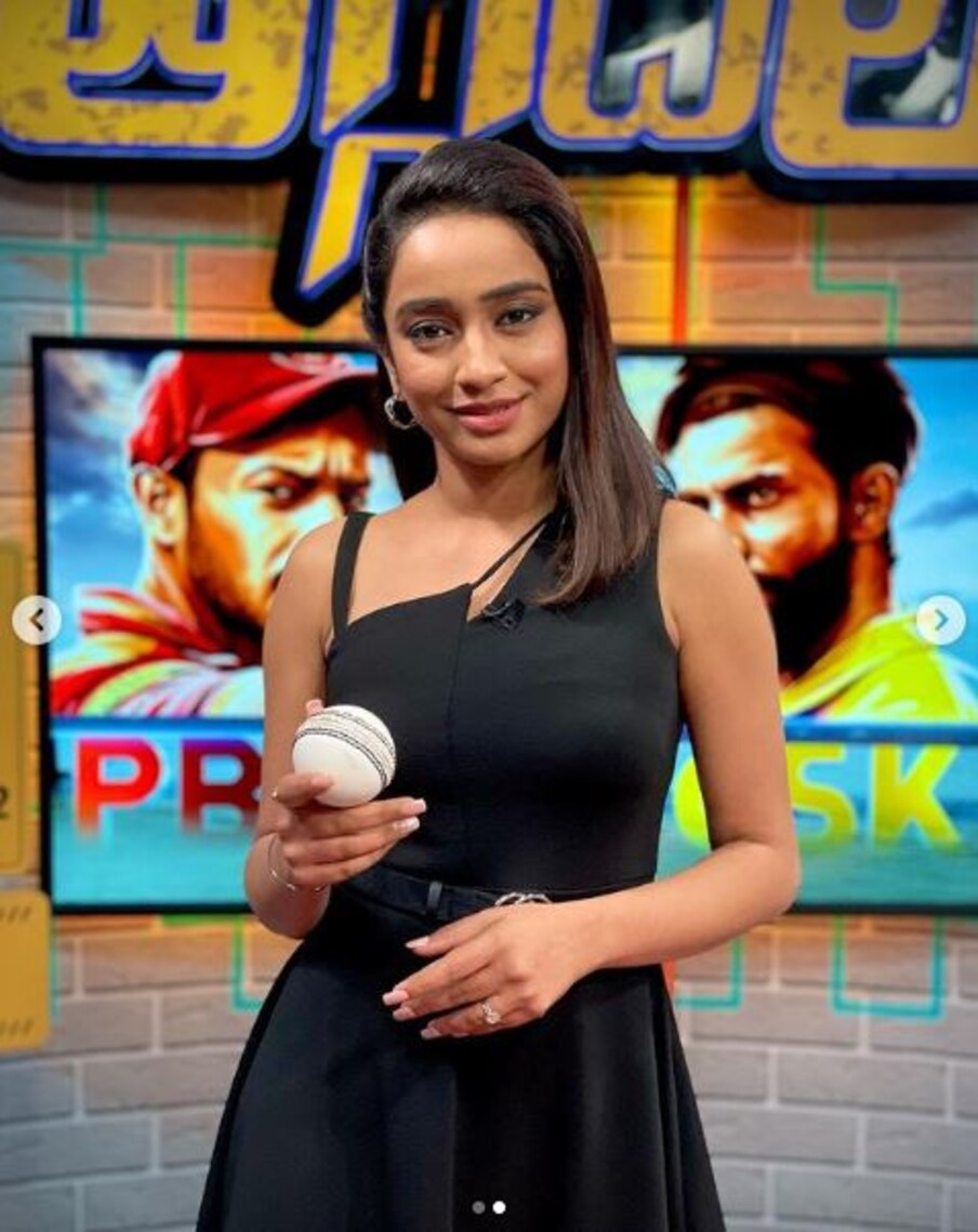 Vindhya Vishaka : బ్లాక్ డ్రెస్సులో కేక పెట్టిస్తోన్న వింధ్యా.. ఐపీఎల్ ...