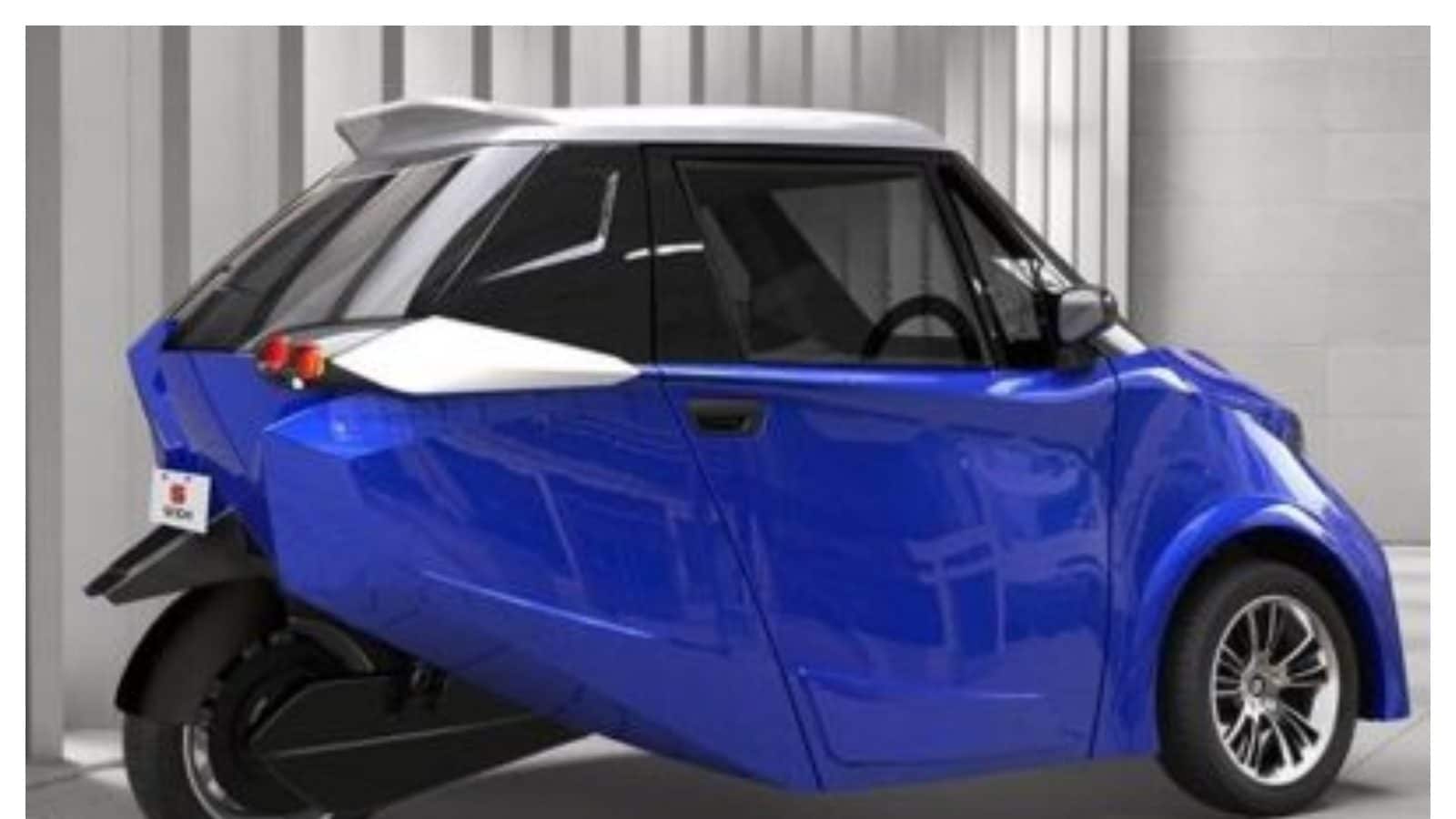Three Wheels Electric Car: ఈ ఎలక్ట్రిక్ కారుకు 3 చక్రాలే.. సింగిల్ ...