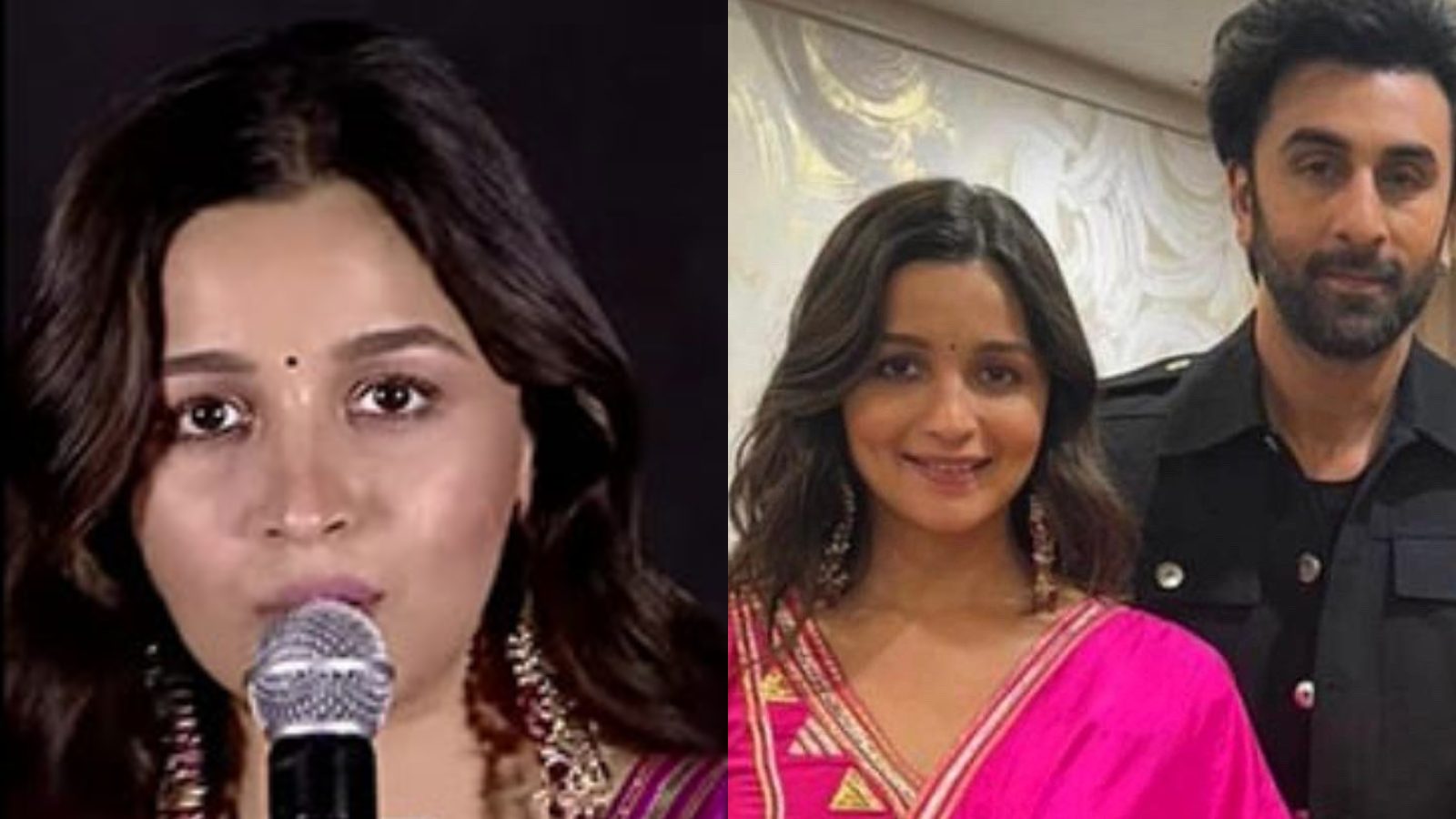 aliaa bhatt sings Kumkumala at the Brahmastra press meet | Alia Bhatt: తెలుగు అద్భుతంగా పాడిన ...