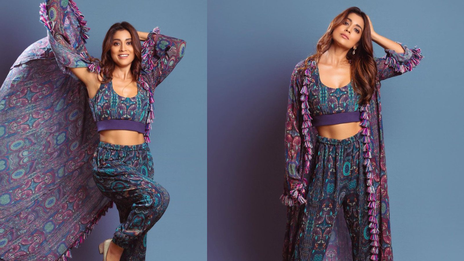 వైలెట్ కలర్ డ్రెస్‌లో టాలీవుడ్ నటి శ్రియ శరణ్ ఫోటోషూట్ | tollywood ...