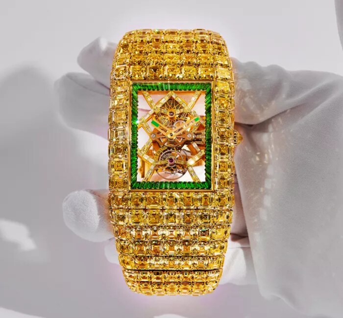 Costly Watch: ఇది రూ.164 కోట్ల లగ్జరీ వాచ్... 57 ఎల్లో డైమండ్స్, 76 ...