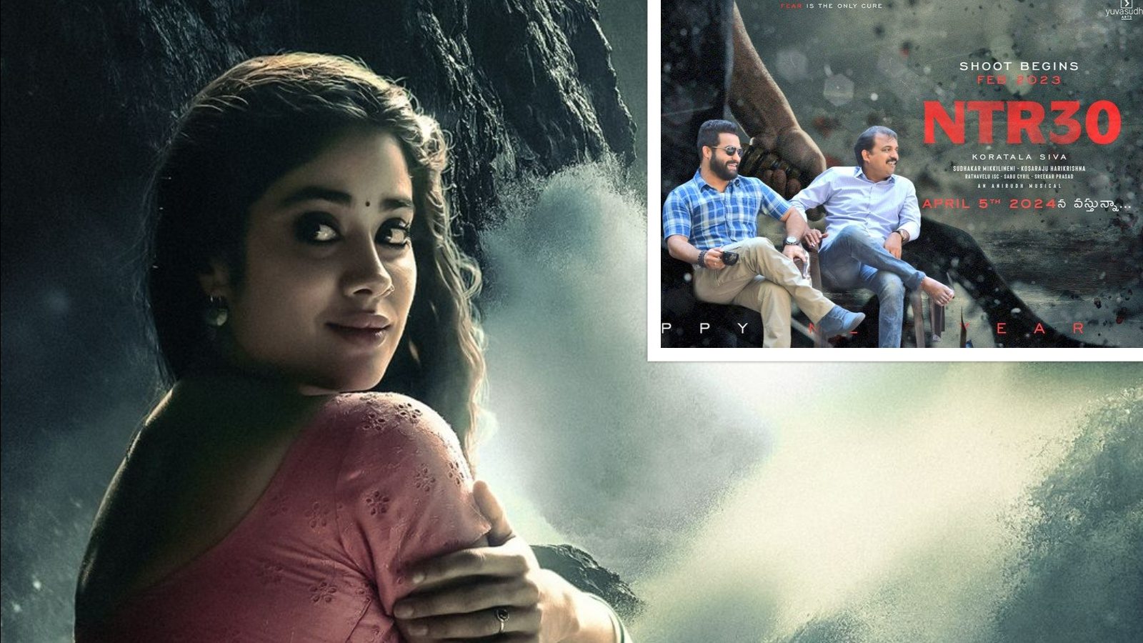 Janhvi Kapoor first look released from Jr Ntr NTR30 | జాన్వీ కపూర్ ఫస్ట్ లుక్‌తో సర్‌ప్రైజ్ ...