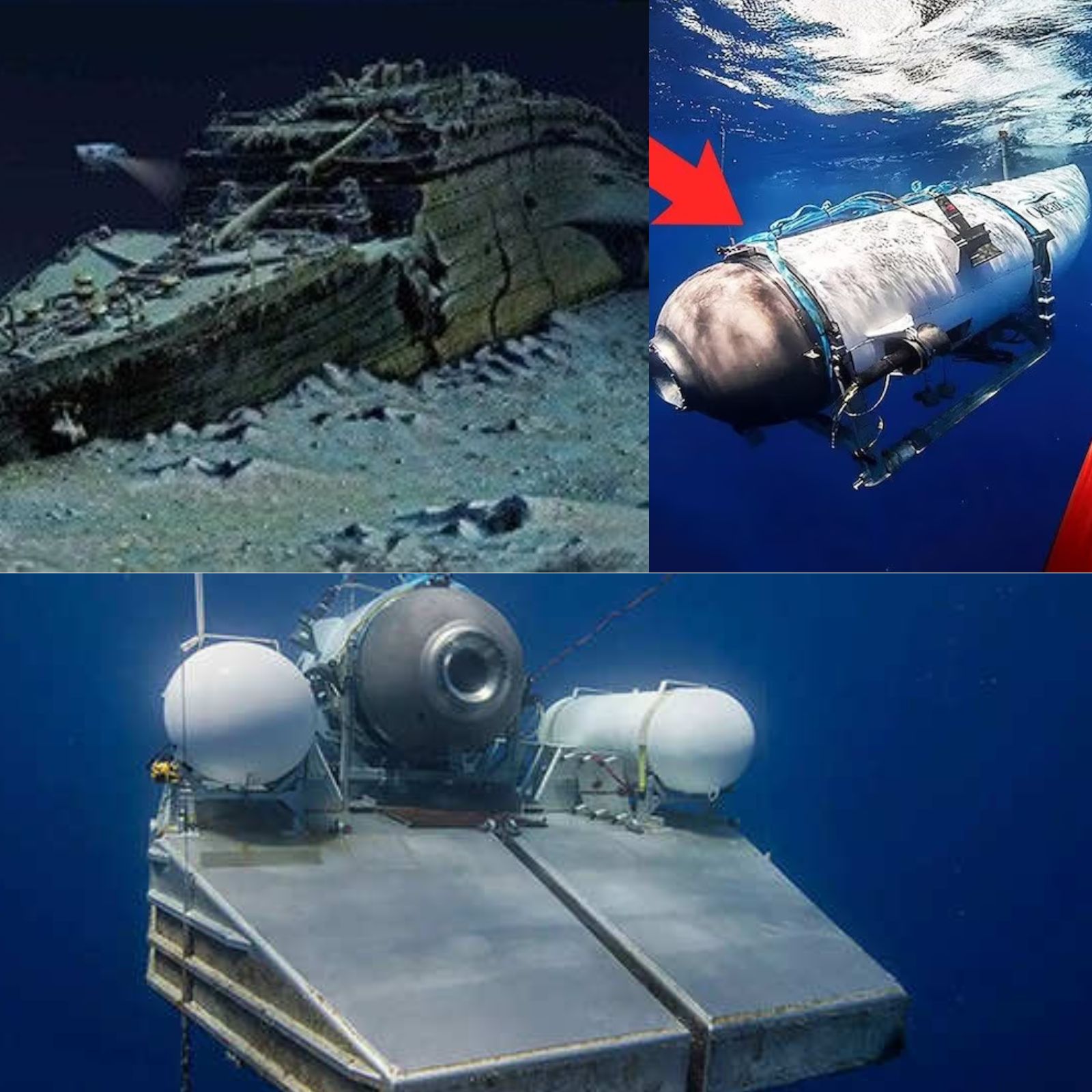 Titan submersible photos: పేలిన టైటాన్ సబ్ మెర్సిబుల్ శిథిలాలు బయటకి ...