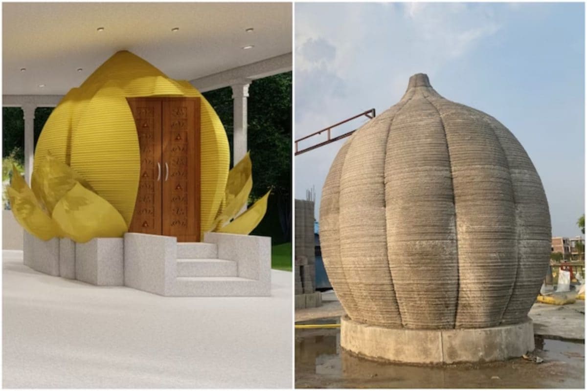 worlds first 3d printed temple builted in telangana burugupally ...