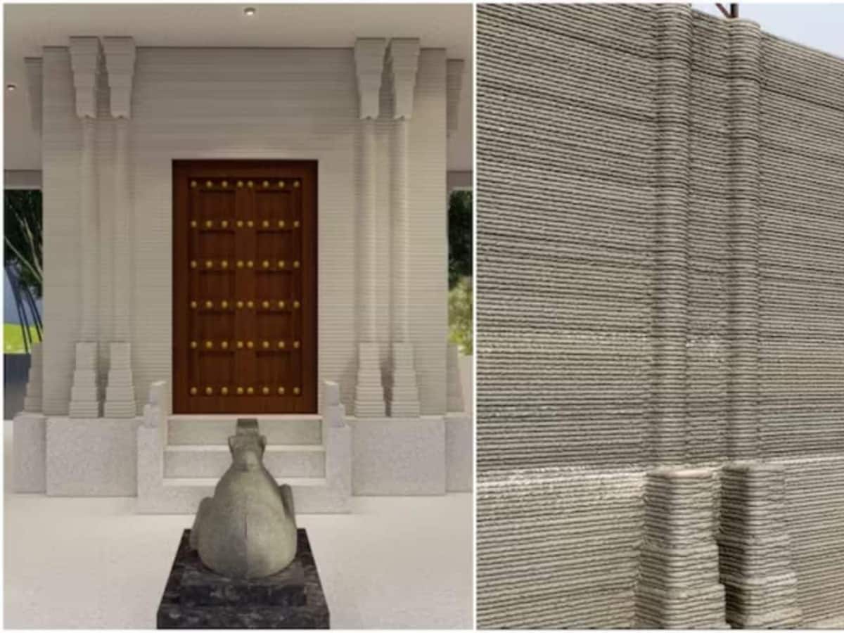 worlds first 3d printed temple builted in telangana burugupally ...